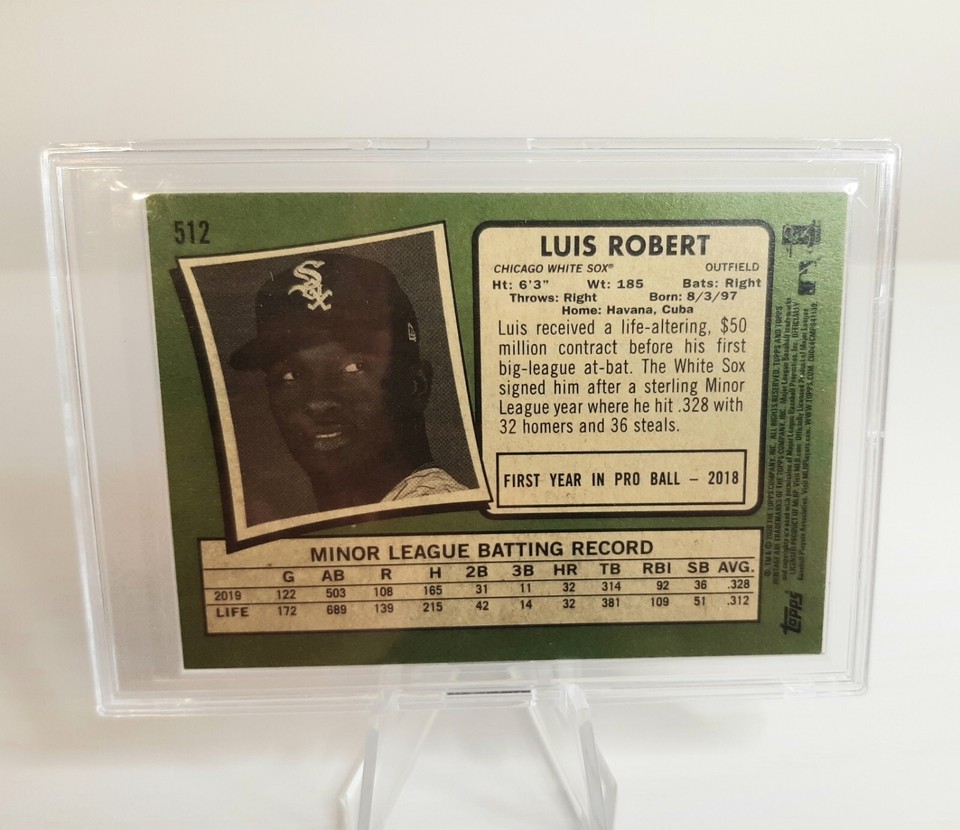 Luis Robert Rookie Card RC - 2020 Topps Heritage High Number Baseball ...