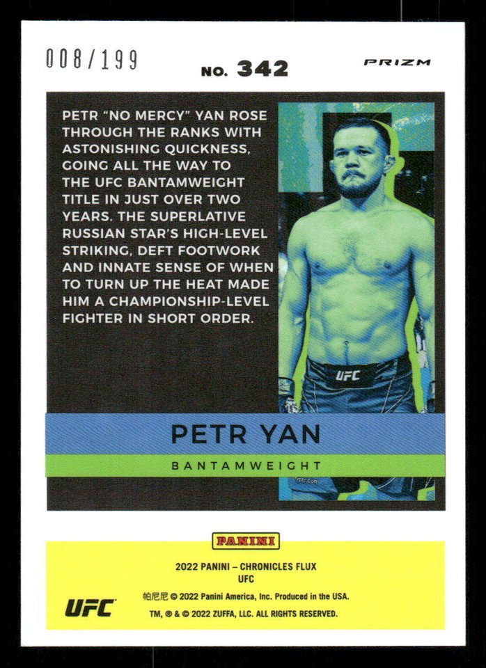 2022 Panini Chronicles UFC Petr Yan Red SN #342 Card #/199 | eBay