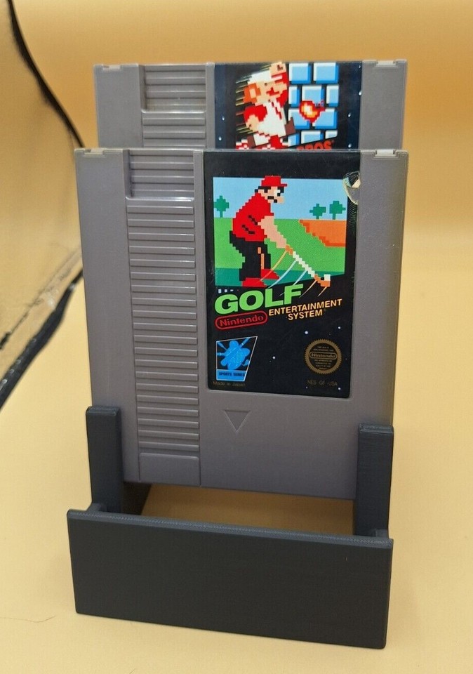 NES Game Cartridge Display Stand Tiered, Holds Up To 5 Carts 3D Printed ...