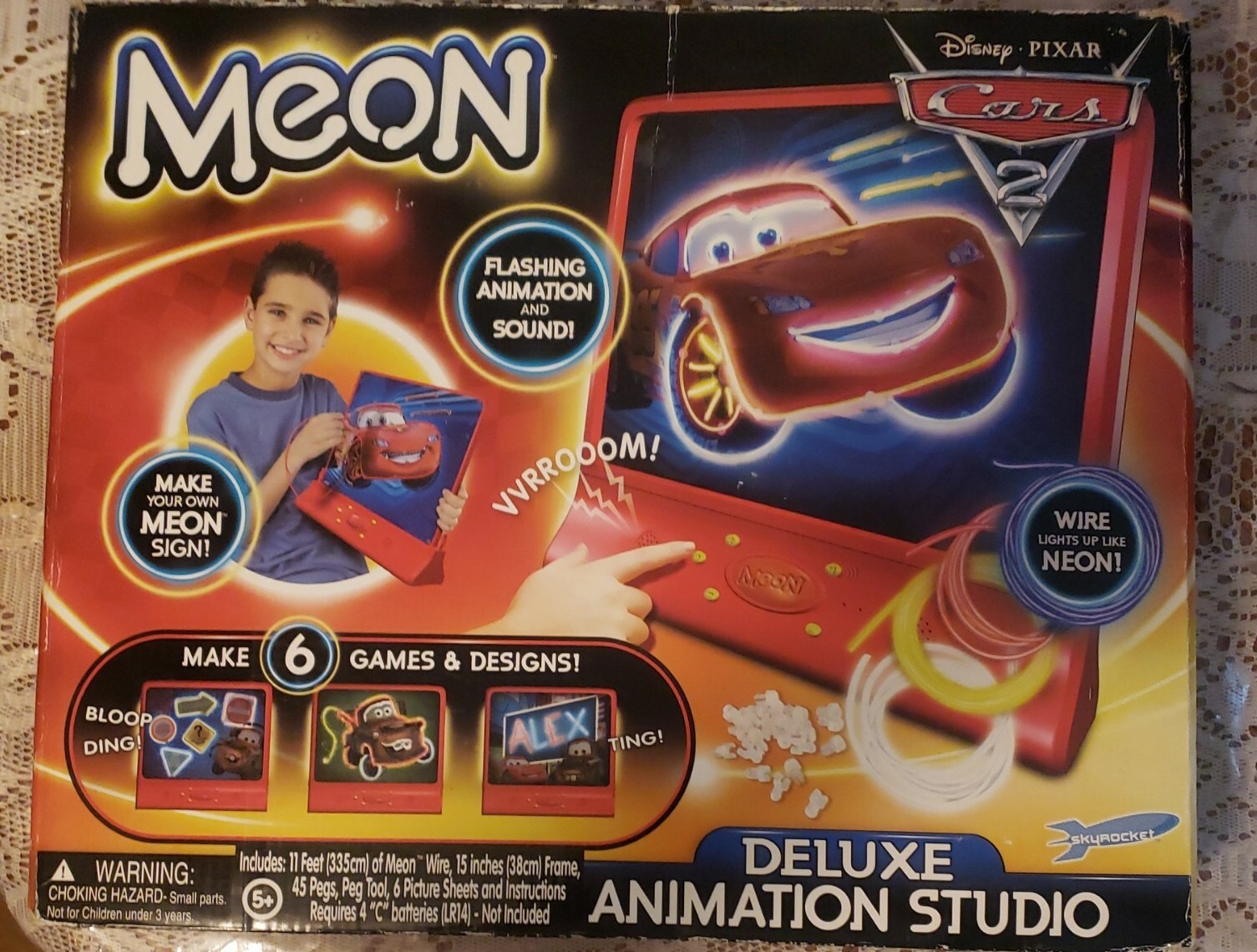 Disney Cars 2 Meon Deluxe Animation Studio Neon Lights and Sound New in ...