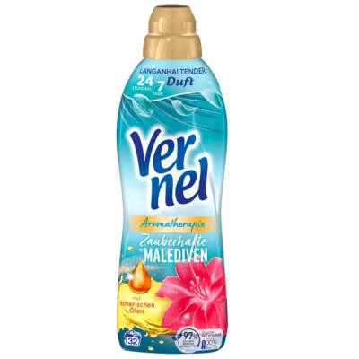 VERNEL Aromatherapy Fabric Softener MAGICAL MALDIVES 37 loads FREE SHIP ...
