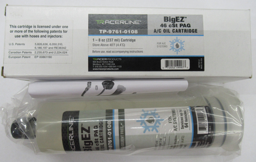 TRACERLINE TP-9761-0108 8oz46cST PAG A/C OIL CARTRIDGE USA MADE!UPC ...