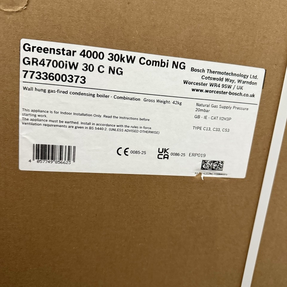 Worcester Greenstar 4000 30kW Combi Boiler Flue Filter & Hive ...