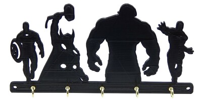 Superhero Marvel Avengers Key Rack Hanger Holder Entryway Organizer ...