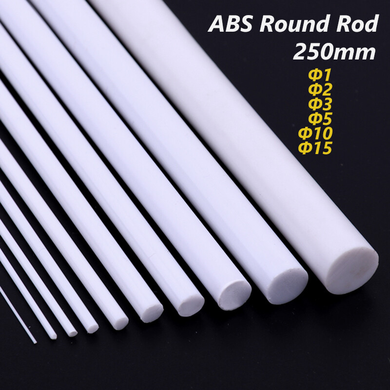 ABS Styrene Plastic Rod Tube Sheet Round Square U/L/H Profile Strip ...