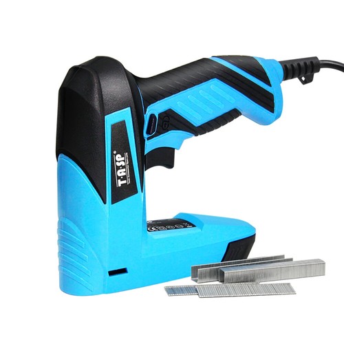 230V 2 in 1 Electric Staple Gun Construction Stapler Nail Tacker Power ...