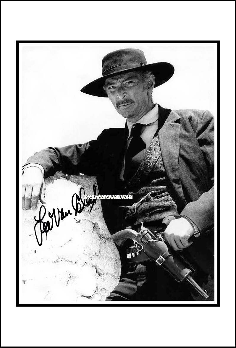 Lee Van Cleef, Autographed, Cotton Canvas Image. Limited Edition (LVC-7 ...