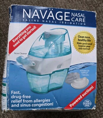 NAVAGE Nasal Irrigation Saline Nose Cleaner with 20 Salt Pods SDG-2 ...