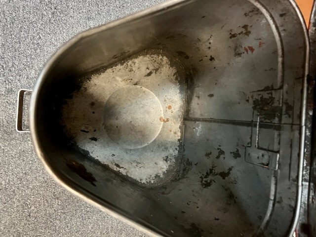 Vintage Auto Garage Shop, Oily Rag Waste Can Eagle #608 Red Empty Every ...