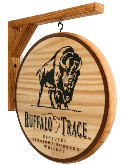Buffalo Trace Pub Sign - Double sided 12 inch pub sign - includes ...