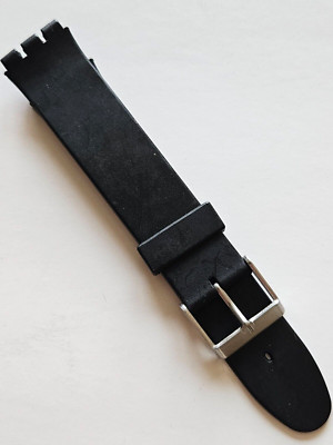 17mm - Swatch Replacement Rubber Watch Strap - ( Stainless Steel Buckle ...