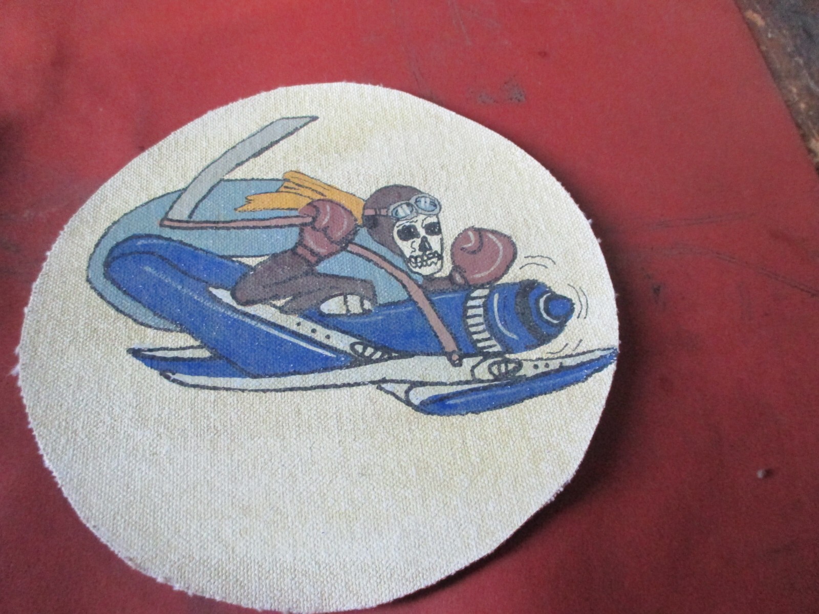 WWII USMC SKELETON CORSAIR MARINE FIGHTING VMF-113 FLIGHT JACKET PATCH ...