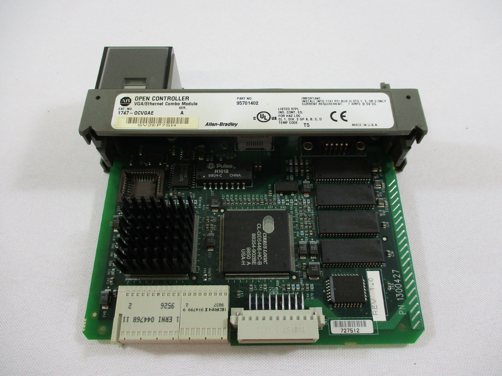 ALLEN BRADLEY 1747-OCVGAE SERIES A VGA/ETHERNET COMBO MODULE | eBay