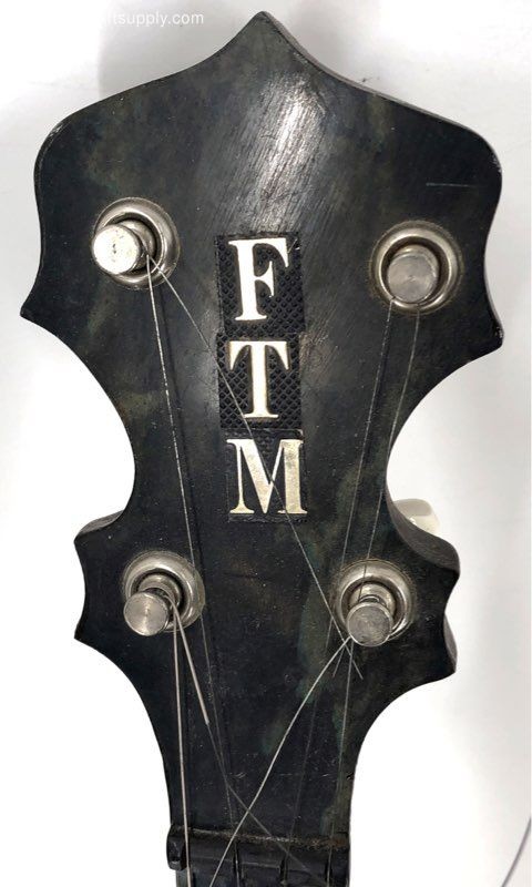 FTM 5-String Resonator Banjo Bluegrass Student Model Wood Body Dot ...