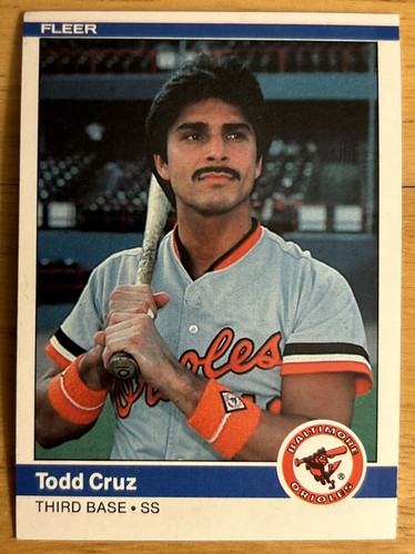 1984 Fleer Todd Cruz Baseball Card #3 Orioles 3B-SS Mid-Grade EX O/C | eBay