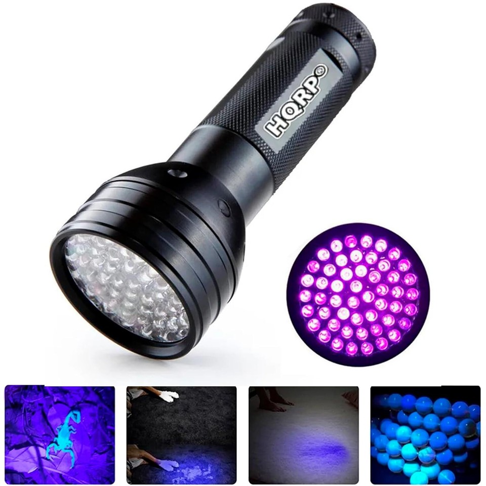 HQRP 51 LED 395 nM Ultra Violet LIGHT Flashlight Scorpion Detector | eBay