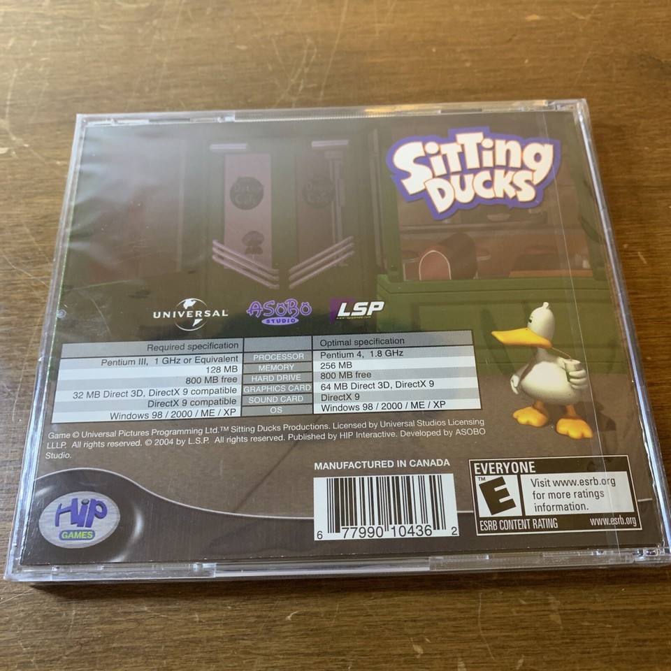 Sitting Ducks Pc New XP Outrageous Adventure With Bill The Duck and His ...