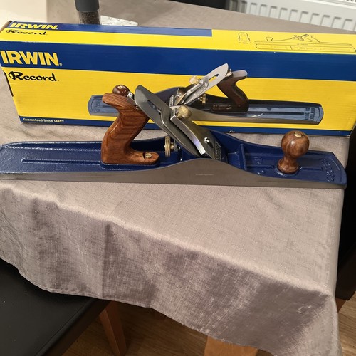 Irwin Record 07 Jointer Plane 2.3/8in Wooden Handle 60mm 22" 560mm | eBay