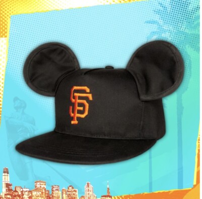 San Francisco SF Giants 6/30/24 Mickey Mouse Ears Hat Disneyland | eBay