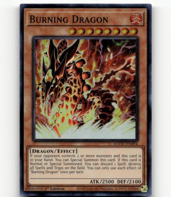 Yugioh Burning Dragon - Age of Overlord | eBay