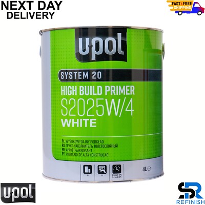 U-Pol 2K HS High Build Paint Primer 4:1 4 Litre WHITE S2025 Upol | eBay UK