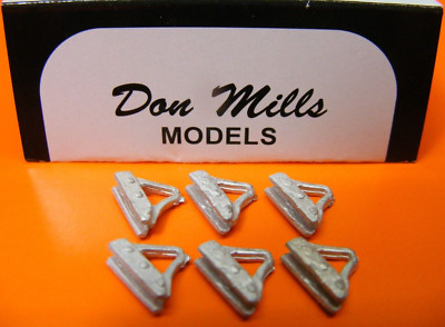 (6) End Of Track Wheel Stops Cast Metal by Don Mills Models HO Scale | eBay