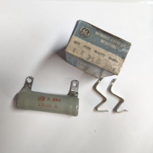 GE 25W 20k OHM Type A Resistor NOS Includes Mount Hardware Original | eBay