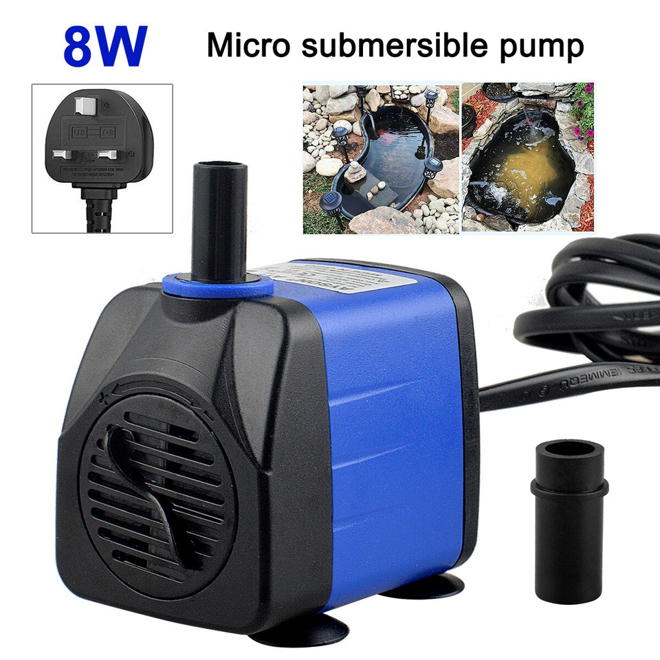 SUBMERSIBLE WATER PUMP AQUARIUM FISH TANK SUMP PUMPS POND FEATURE ...