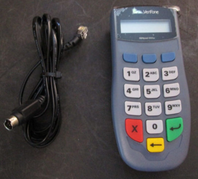 VeriFone PINpad 1000SE Credit Debit Card PIN Keypad P003-160-02 & Cable ...