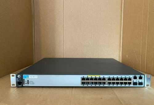 HP 2620-24-PoE+ Switch with Brackets HP 24-Port Managed PoE+ HP J9625A ...
