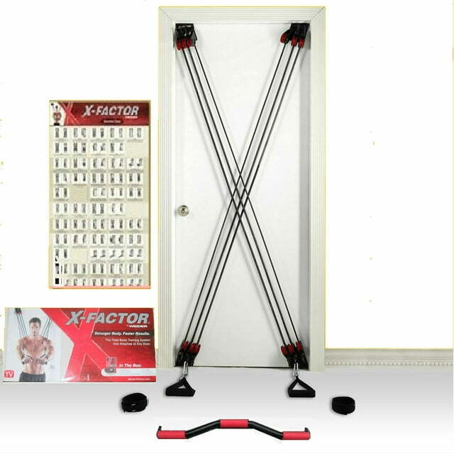 X Factor Door Gym Full Body Workout Home Fitness System + DVD, Chart ...