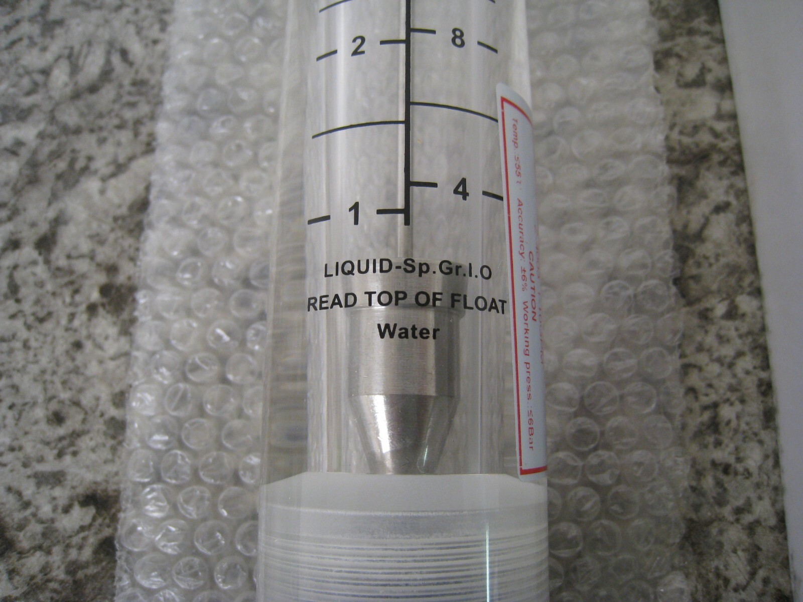 New Flowtech Z-4003 1-10 GPM 3/4" F Inline Water Flow Meter Flowmeter ...