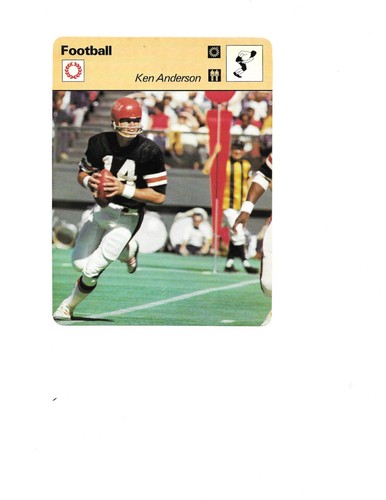 Vintage Ken Anderson Cincinatti Bengals Football Card 1978 Rencontre S ...