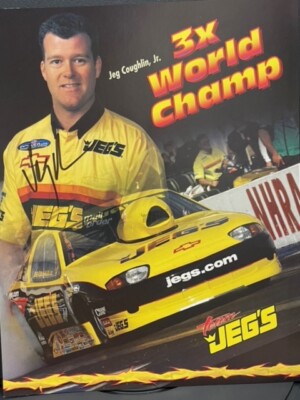 "VRHTF NHRA COOL SIGNED BY JEG COUGHLIN JEGS PRO STOCK HAND OUT" | eBay