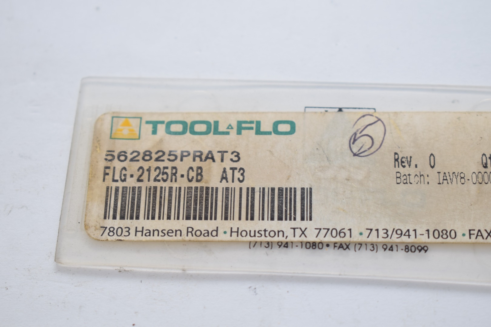 Pack of 3 NEW Tool-Flo FLG-2125R-CB AT3 Carbide Grooving Insert | eBay