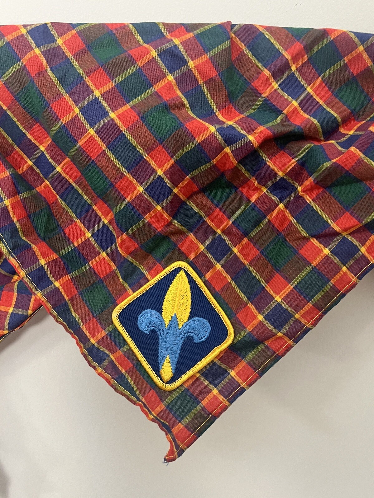 BSA WEBLOS CUB SCOUT PLAID NECKERCHIEF SCARF OFFICIAL UNIFORM | eBay