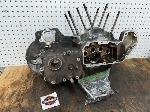 86-90 Harley Sportster Crankcase Cases Case Motor Engine Block ...