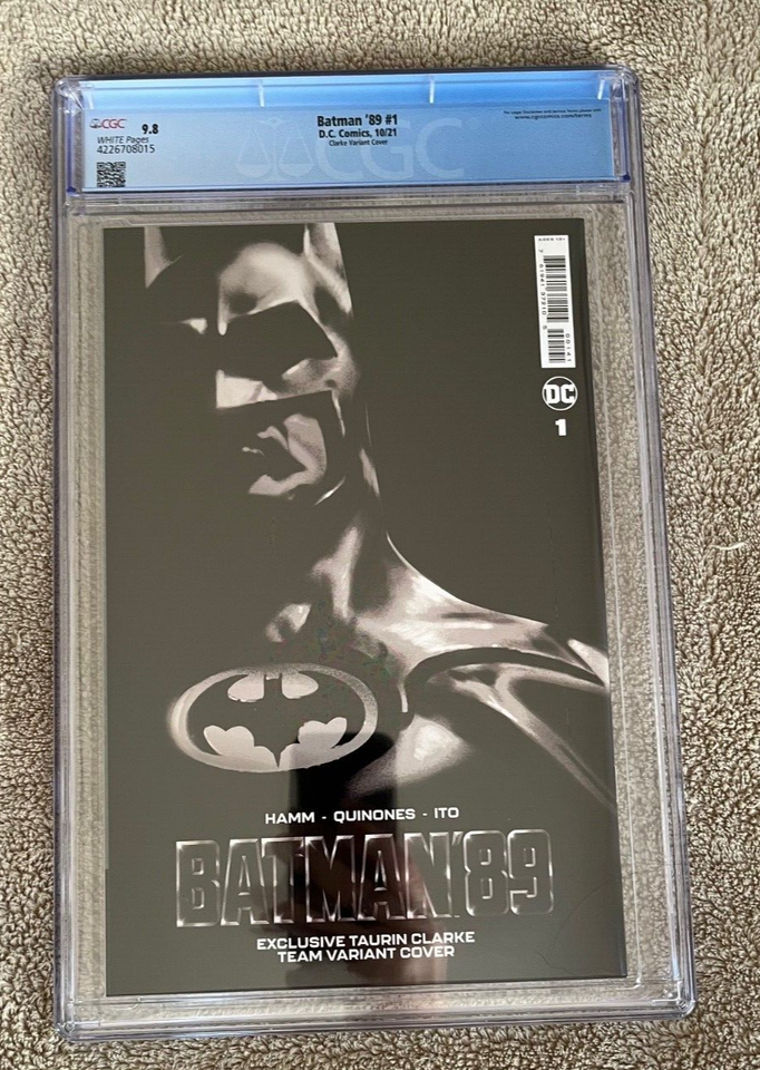 Batman '89 #1 Clarke Team Variant Michael Keaton CGC 9.8 WP HTF NM Gem ...