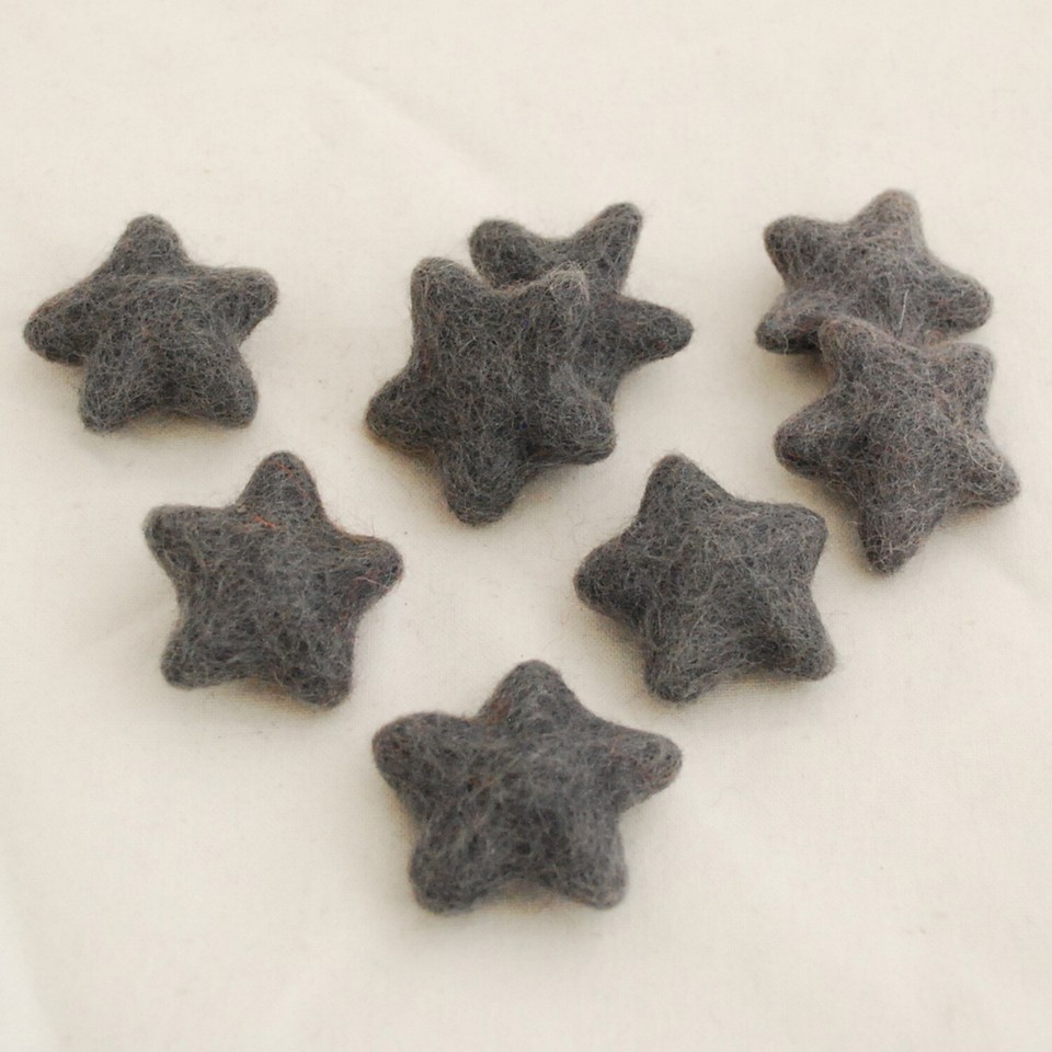 100% Wool Felt Stars - 10 Felted Stars - 90 Colours to choose | eBay