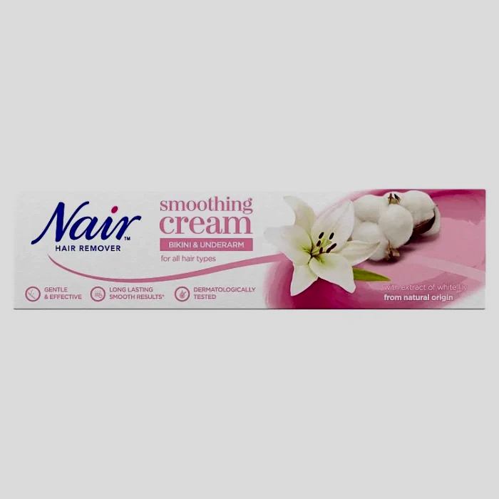 Best Nair Hair Remover Smoothing Cream Bikini & Underarm, 100ml UK ...