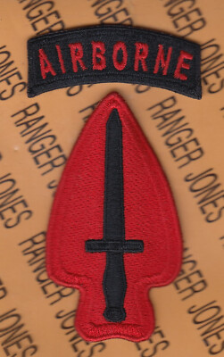 US Army Special Operations Command Airborne USASOC patch 4.5" c/e | eBay
