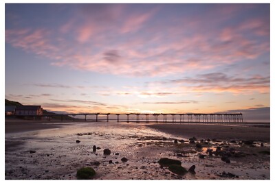 Saltburn-by-the-sea, North Yorkshire, UK - 30" x 20" CANVAS - SEASCAPE ...