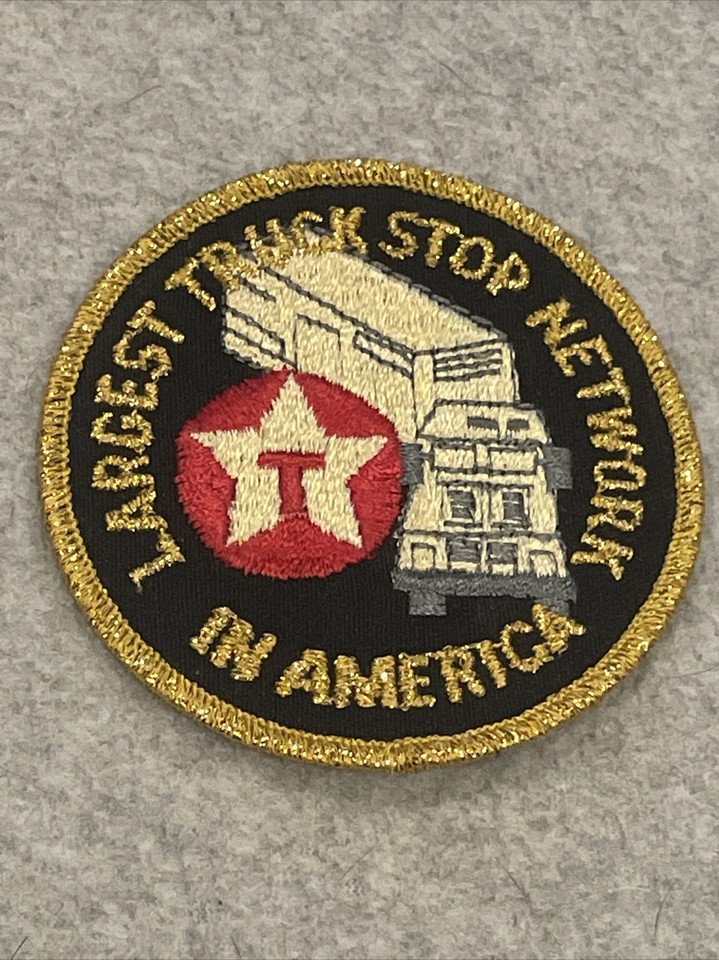Texaco Gas Truck Stop Network Logo Iron On Patch Trucker Hat Vtg 80s 3 ...