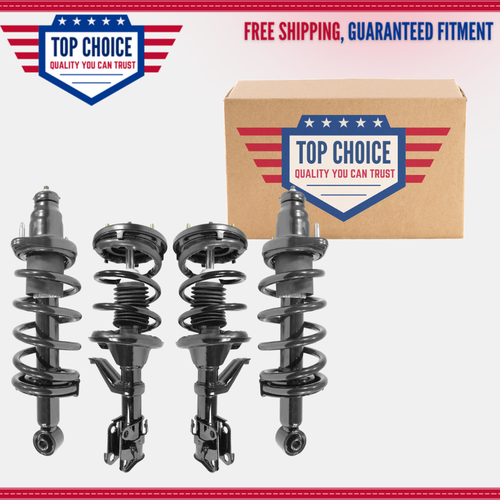 TOP CHOICE Front & Rear Complete Strut Assembly Kit for 2002-2006 Honda ...