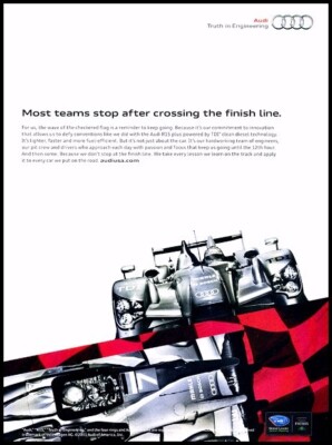 2011 Audi R15 Race Original Advertisement Car Print Ad D85 | eBay