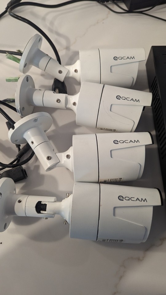 Amcrest Qcam Security Cameras (3)and Recorder Camera: IP3M952E Recorder ...