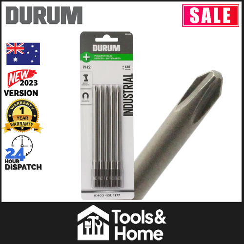 DURUM PH2 x 135mm Phillips Power Screwdriver Bit - 5 PCS - DB109 | eBay Australia