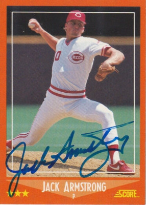JACK ARMSTRONG CINCINNATI REDS SIGNED 1988 SCORE TRADED CARD #78 | eBay