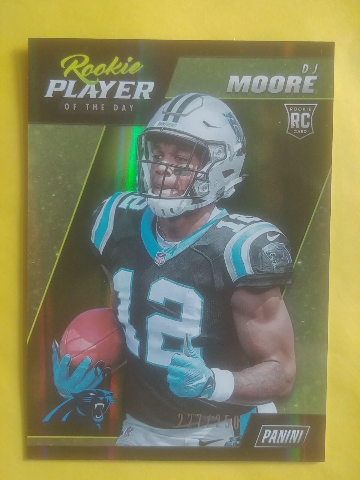 2018 Panini Player of the Day Rookie Foil /250 DJ Moore #R10 Rookie RC ...