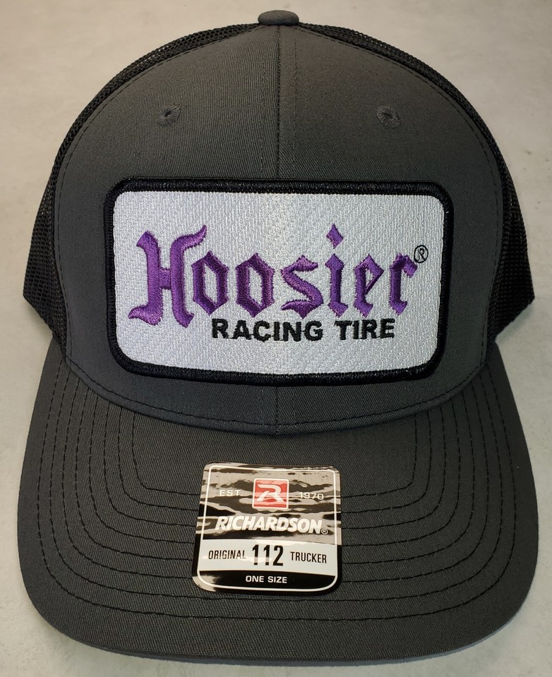 HOOSIER RACING TIRE Patch on Richardson 112 Trucker Hat Snapback ...